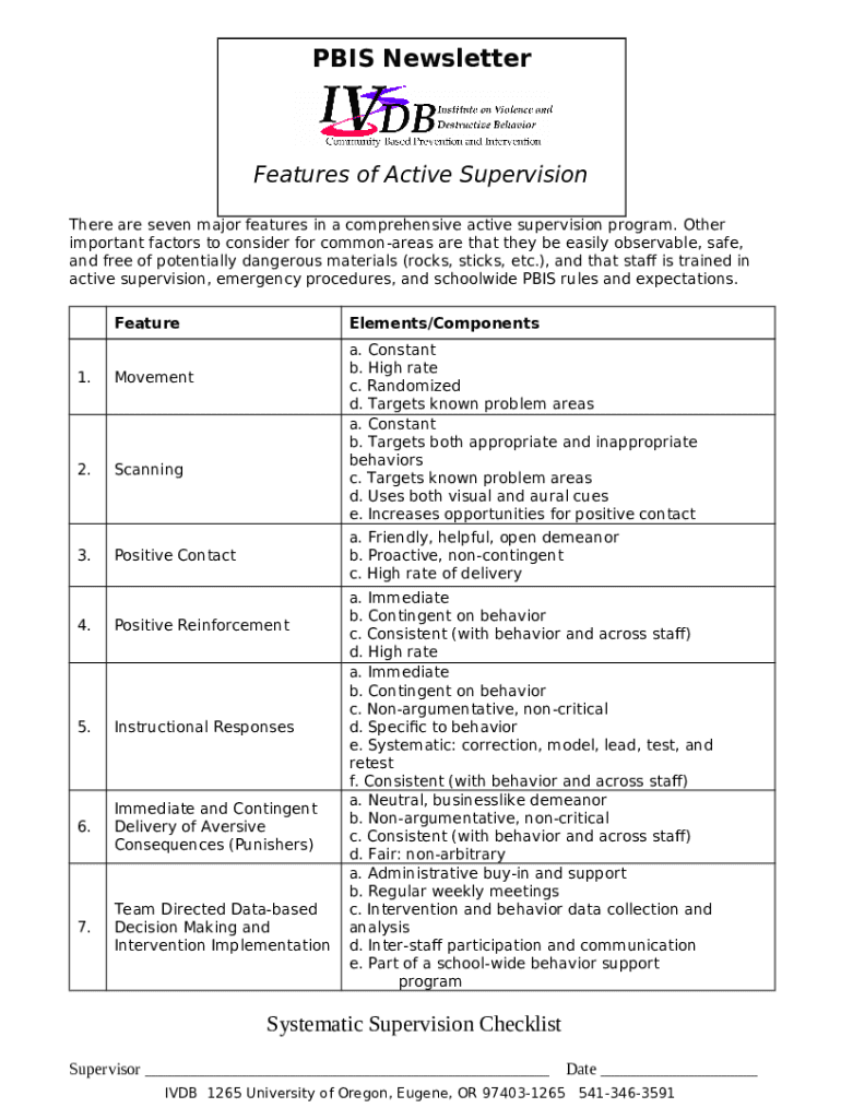 Keep Children Safe Using Active Supervision - ECLKC Doc Template ...