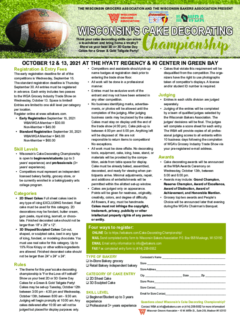 Fillable Online Baraboo Bakery Gets Sweet Victory at Wisconsin Bakers ...