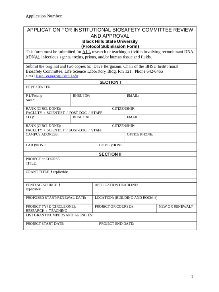 s & TemplatesInstitutional Biosafety Committee (IBC) Doc Template ...