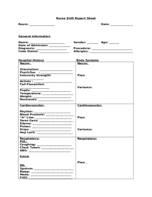 Nursing-Report-Sheets.doc - Patient Name: Patient Room Doc Template ...