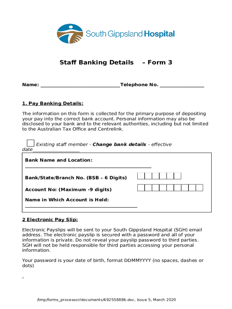 Pay: Direct Deposit and Payment Elections Doc Template | pdfFiller