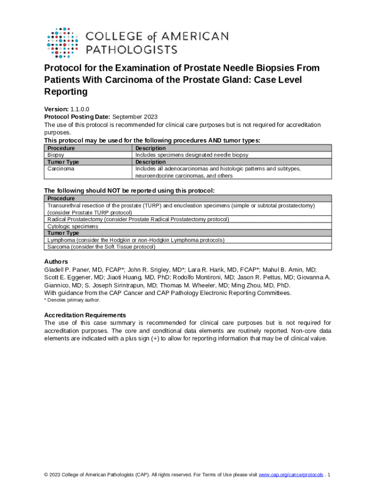 Prostate cancer - Diagnosis and treatment Doc Template | pdfFiller
