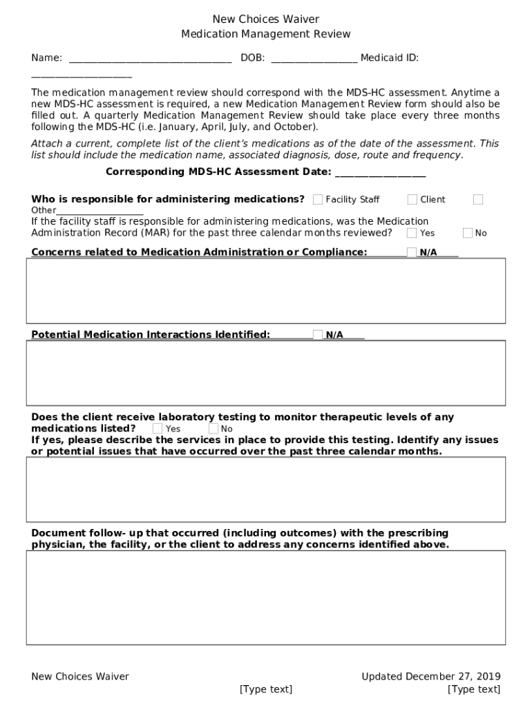 Medication management issues identified during home ... Doc Template ...