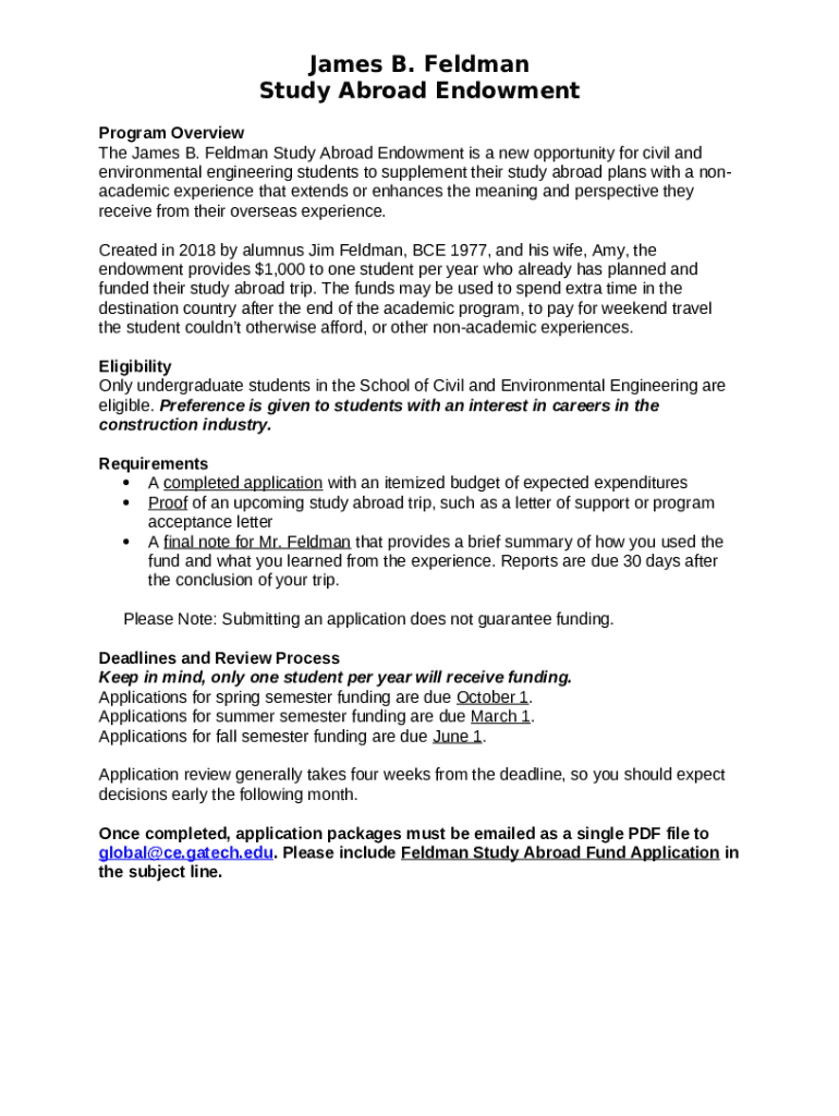 Blake Feldman '17: Spring Study Abroad at the University of ... Doc ...