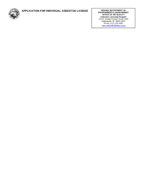 Notification and Licensing Applications - Asbestos Doc Template | pdfFiller