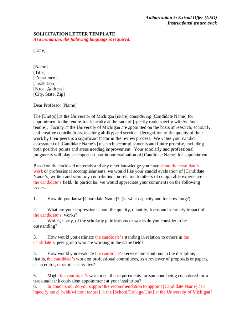 TT. Internal Letter Template (External Tenure Searches) - provost umich ...