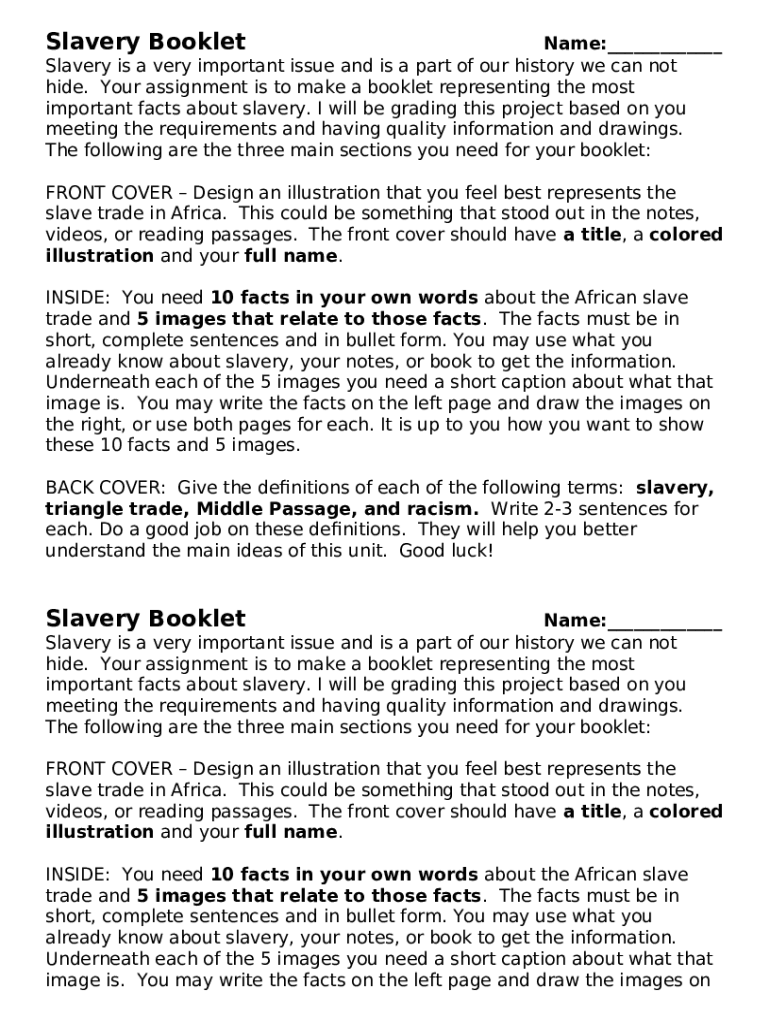 The 1619 Project details the legacy of slavery in America Doc Template ...