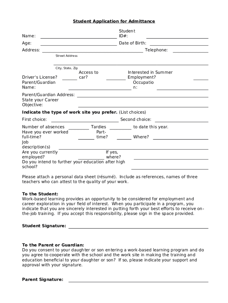 Student Profile (SPF) - Undergraduate Admission 2024 - docs elkhart k12 ...