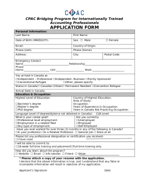 Topic: CPAC Bridging Program for Internationally Trained ... Doc ...