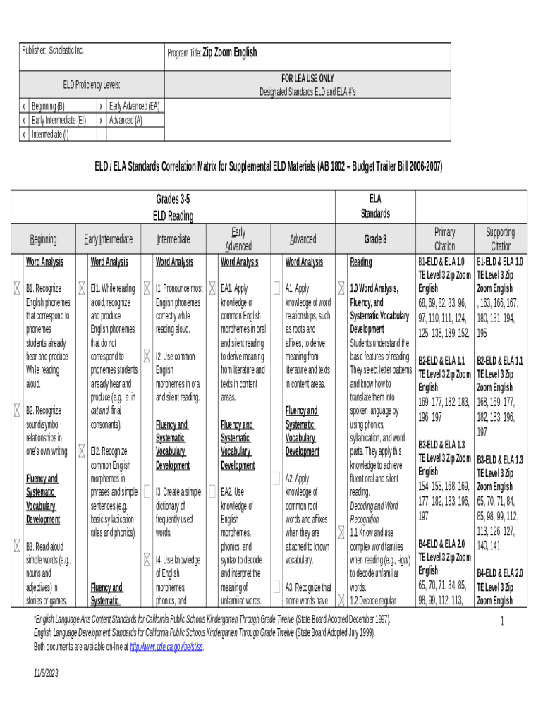 Grade 3 Reading Standards Matrix - Curriculum Frameworks ...
