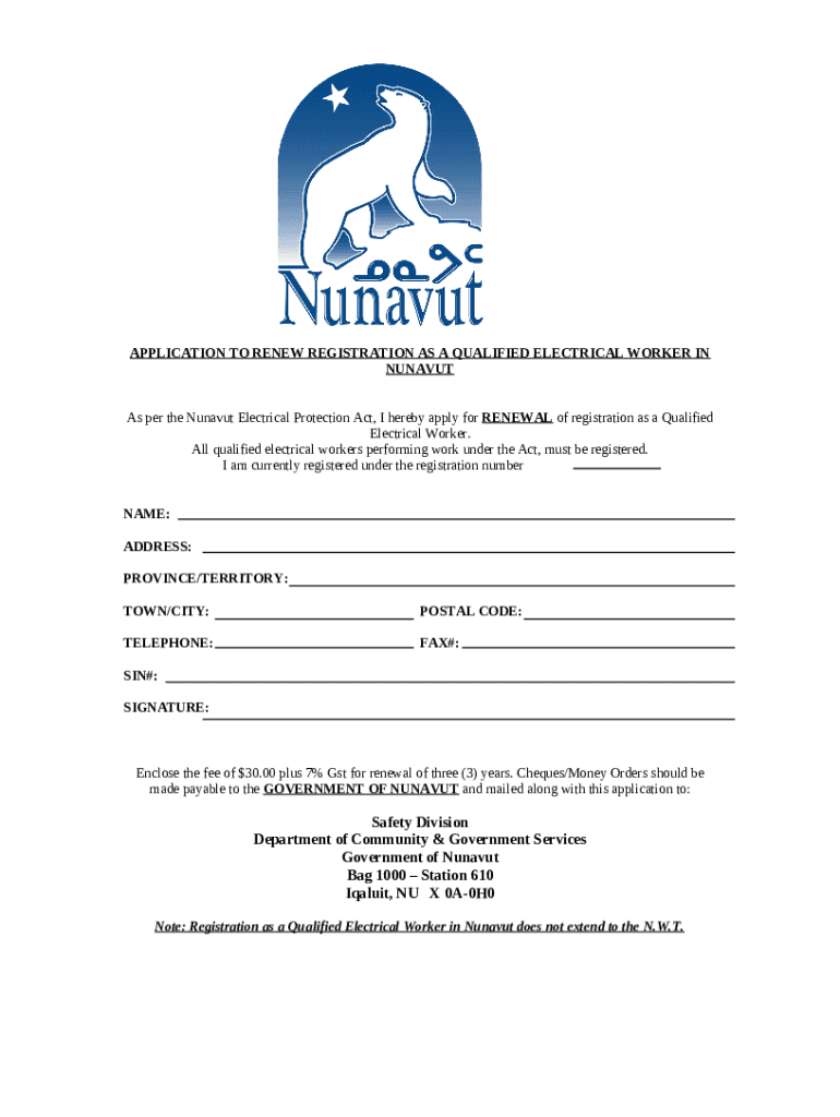 Application For Registration as a Qualified Electrical Worker - gov nu ...