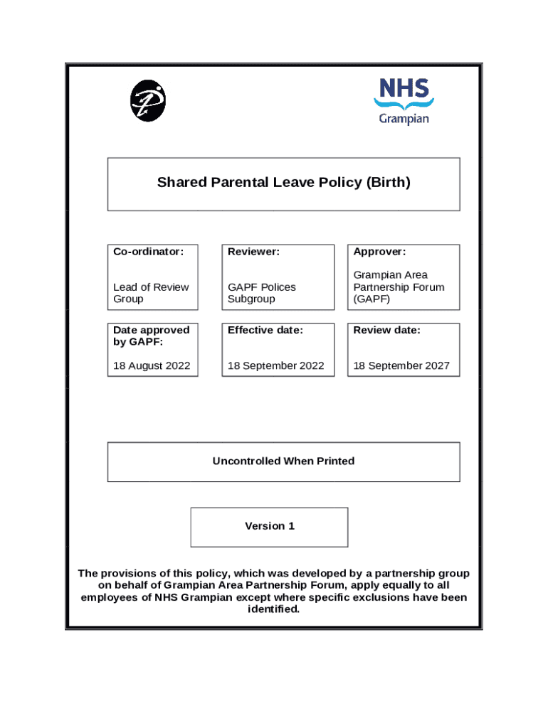What i've learned about shared parental leave (and how ... Doc Template | pdfFiller