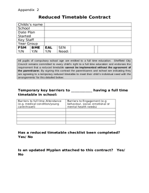 Reduced Timetable (RTT) - BEEM Doc Template | pdfFiller