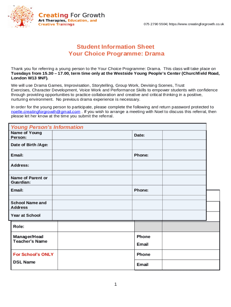 ART THERAPY REFERRAL Doc Template | pdfFiller