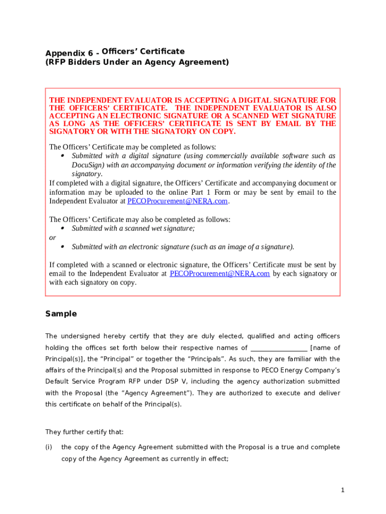 APPENDIX 3ILLUSTRATIVE STANDARD PART 1 ... Doc Template | pdfFiller