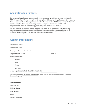 HUD CoC Supplemental NOFO Project Application - RRH Doc Template | pdfFiller
