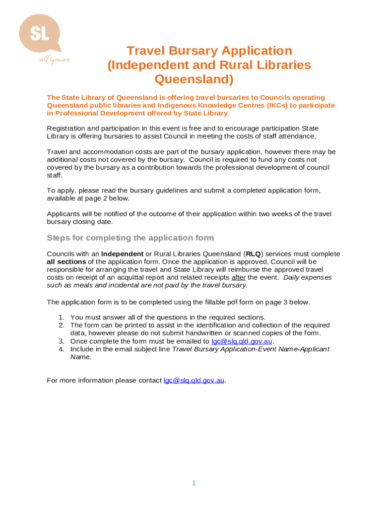 Public Library Grants State Library of Queensland Doc Template | pdfFiller