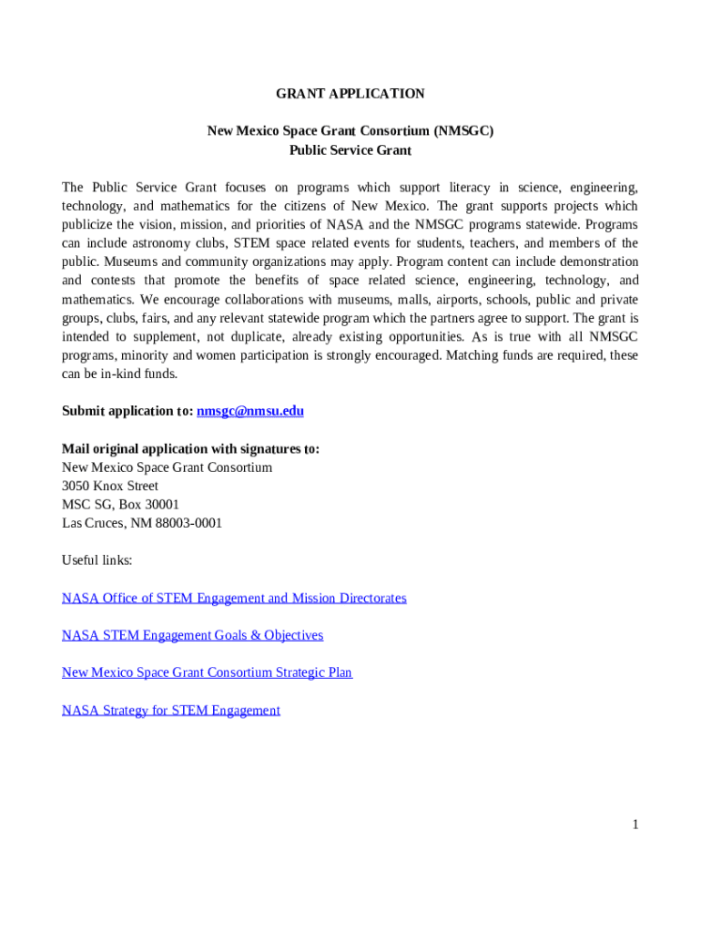 NM Space Grant at NMSU has storied legacy, looking to next ... Doc ...