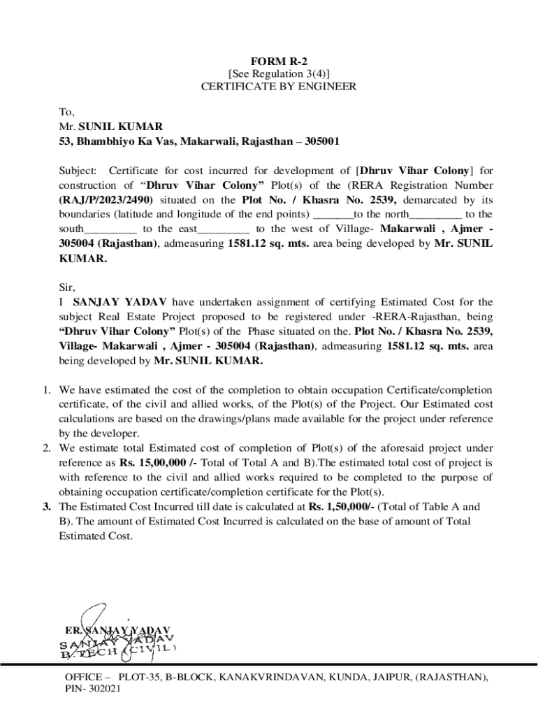 Fillable Online CERTIFICATE FORM R-3 Under Regulation 3(4) ... Fax ...