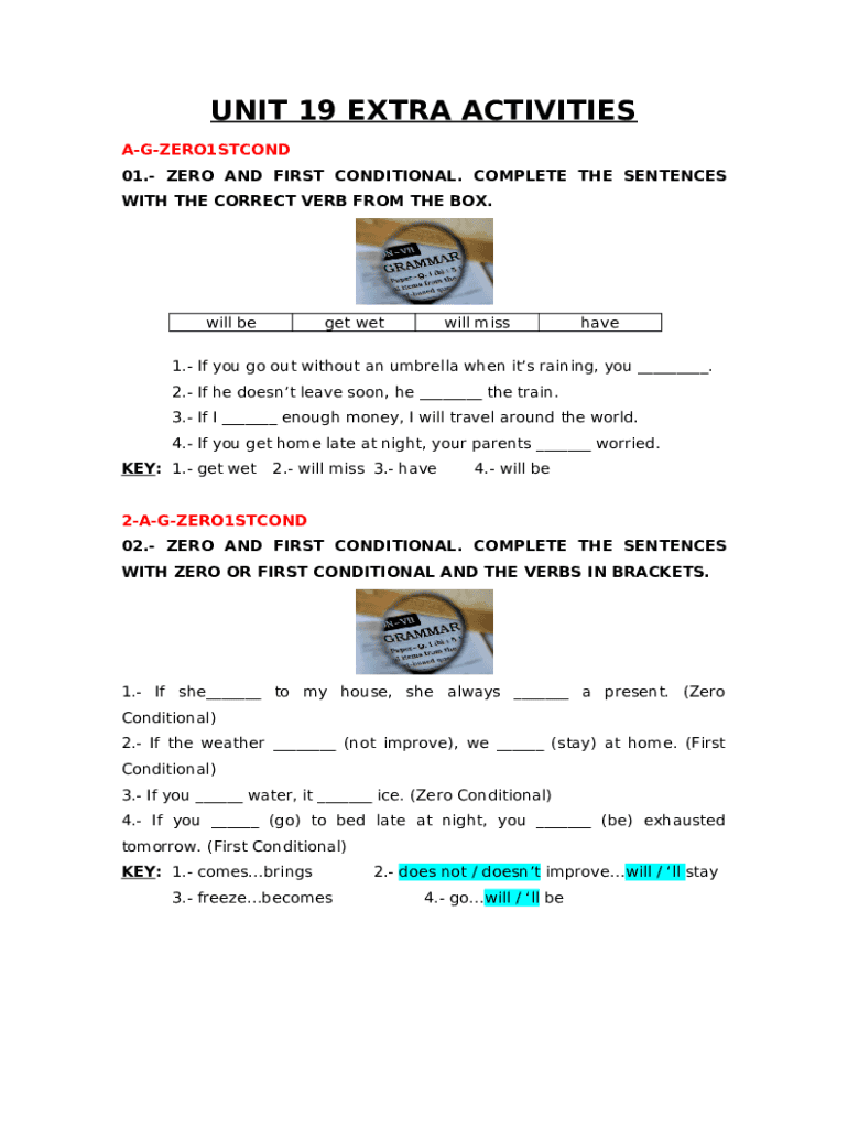 Question about the Zero and First Conditionals : r/grammar - web ...