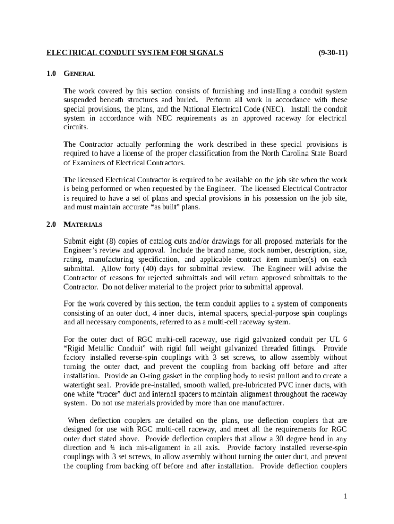 1 underground ducts and raceways for electrical systems Doc Template ...