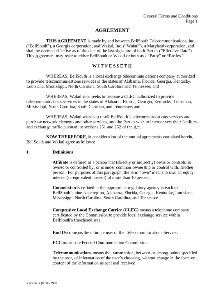 THIS AGREEMENT is made by and between BellSouth Telecommunications, Inc ...