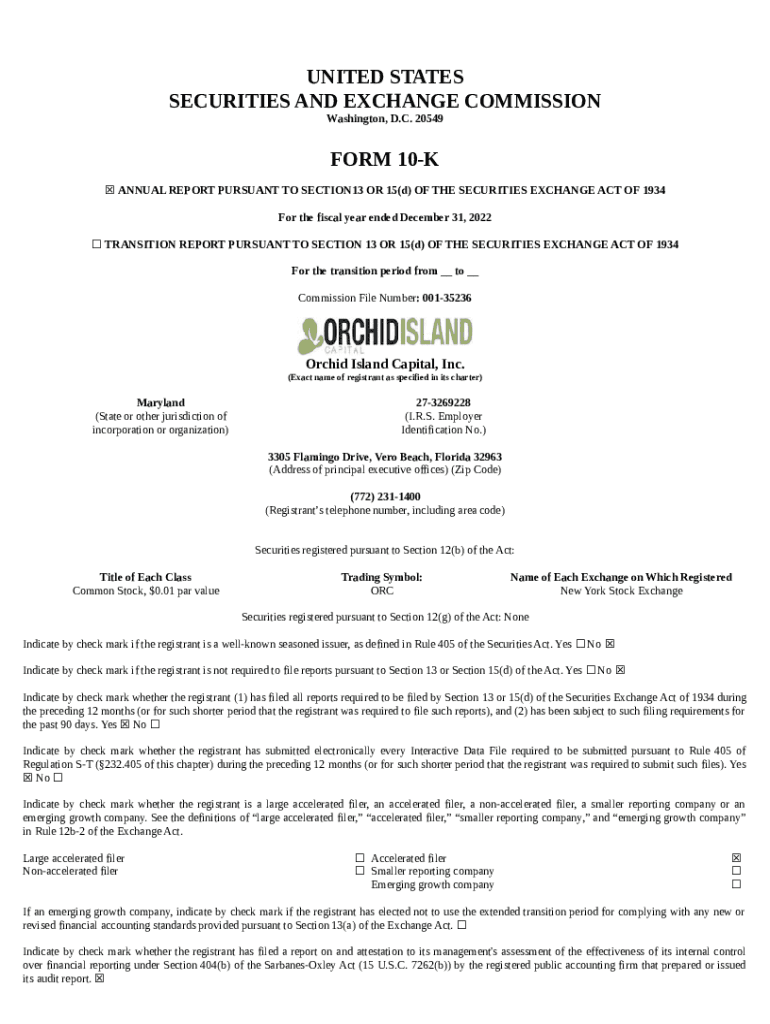 Orchid Island Capital, Inc. (: 10-K, Received - cloudfront.net Doc Template | pdfFiller