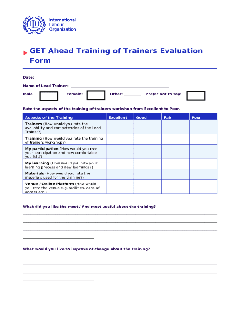 trainer evaluation scoring rubric - content of the training Doc ...