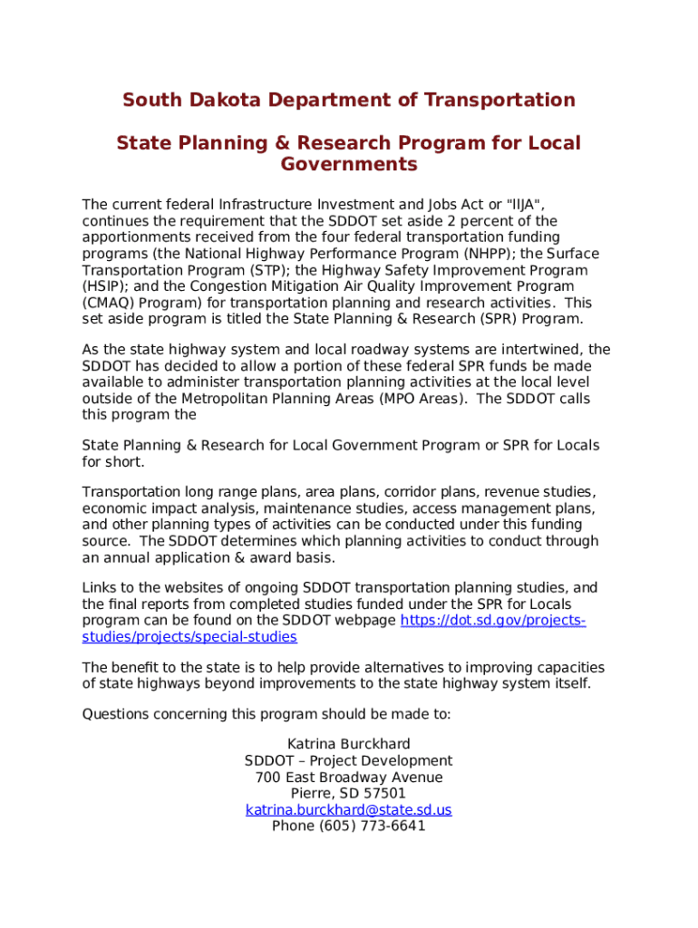 State Planning & Research Program for Local Governments Doc Template ...