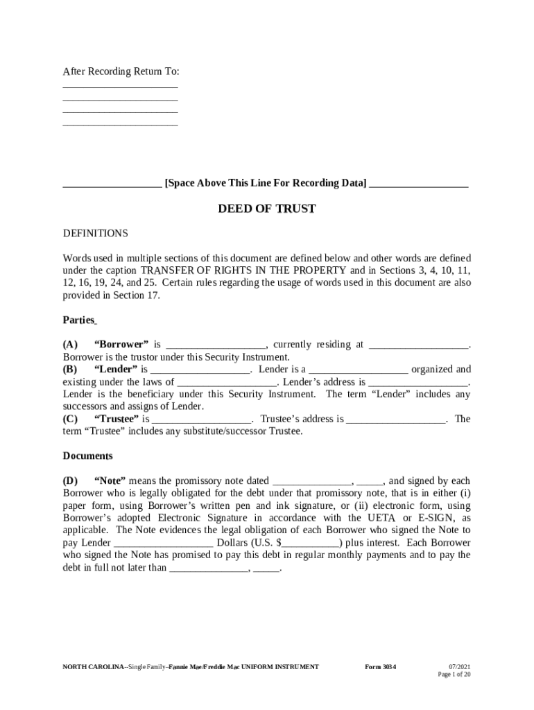 California Deed of Trust Doc Template Doc Template | pdfFiller