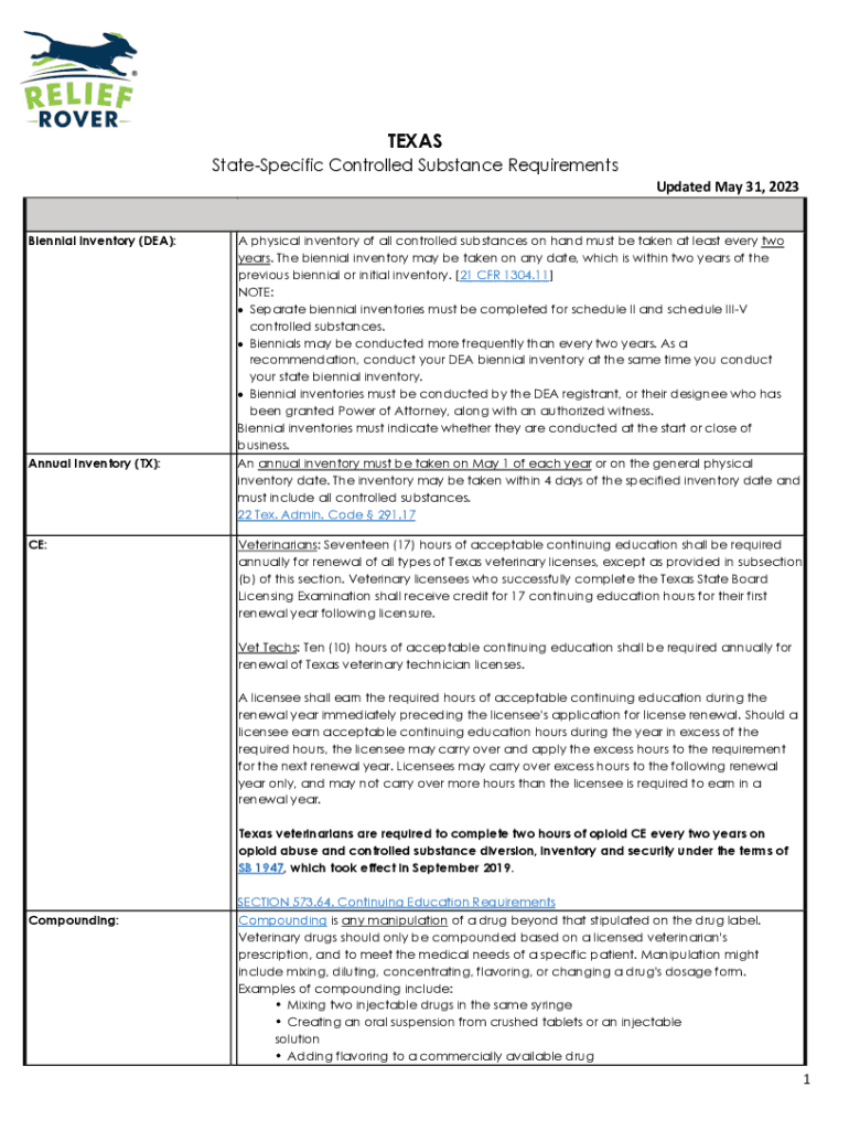 Fillable Online Controlled Substances Record Keeping and Forms Fax ...