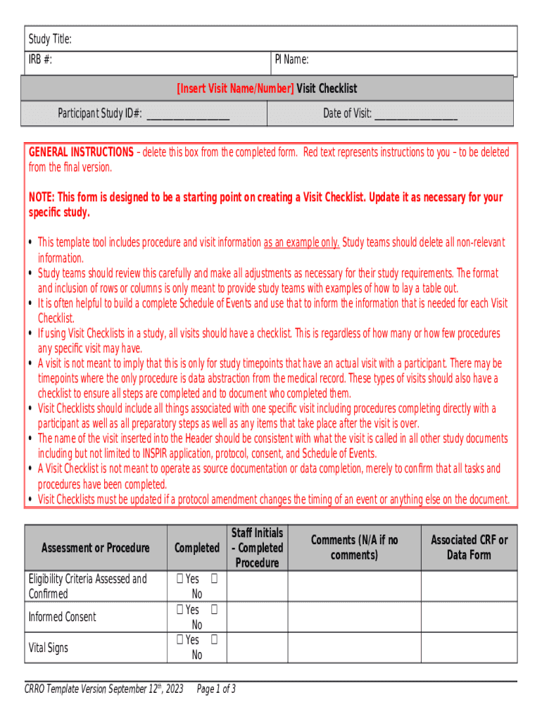 GENERAL INSTRUCTIONS - delete this box from the completed Doc Template ...