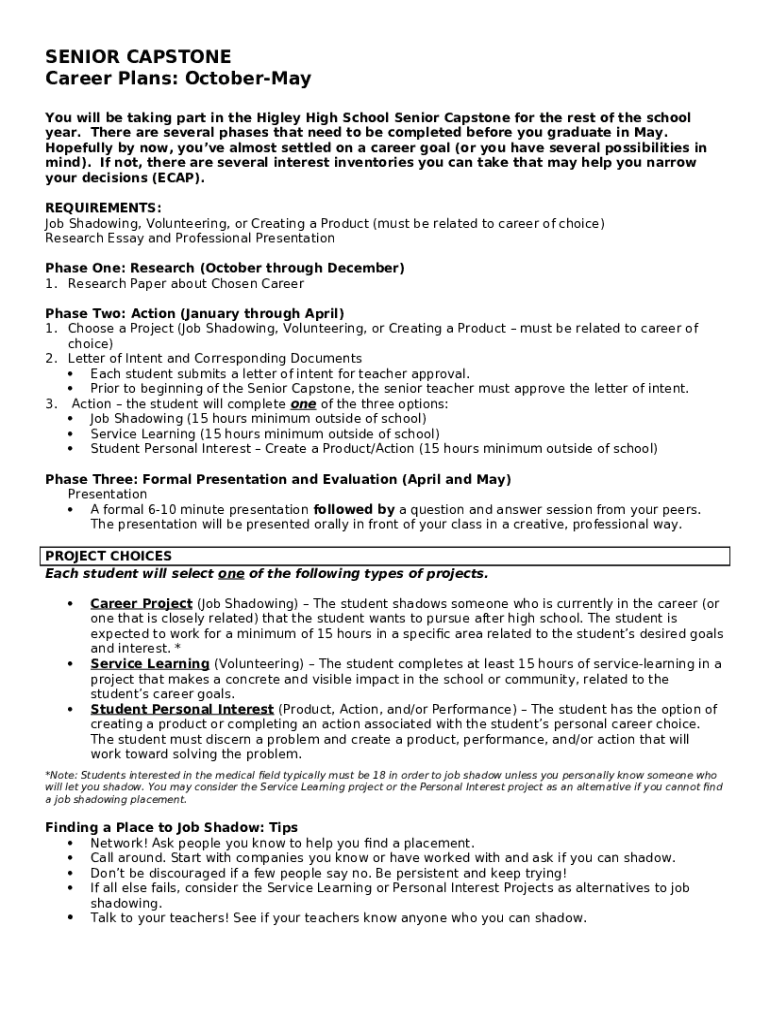 Capstone Projects expose Masuk seniors to a variety of ... Doc Template ...