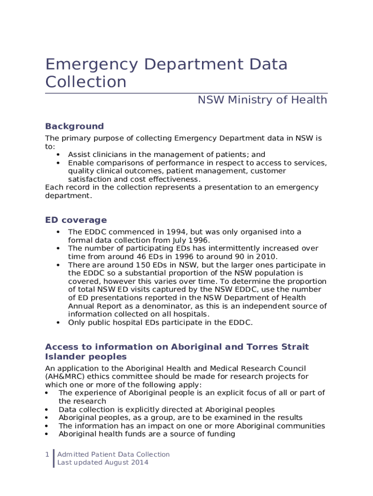 Emergency Department Attendance after Telephone Triage Doc Template ...