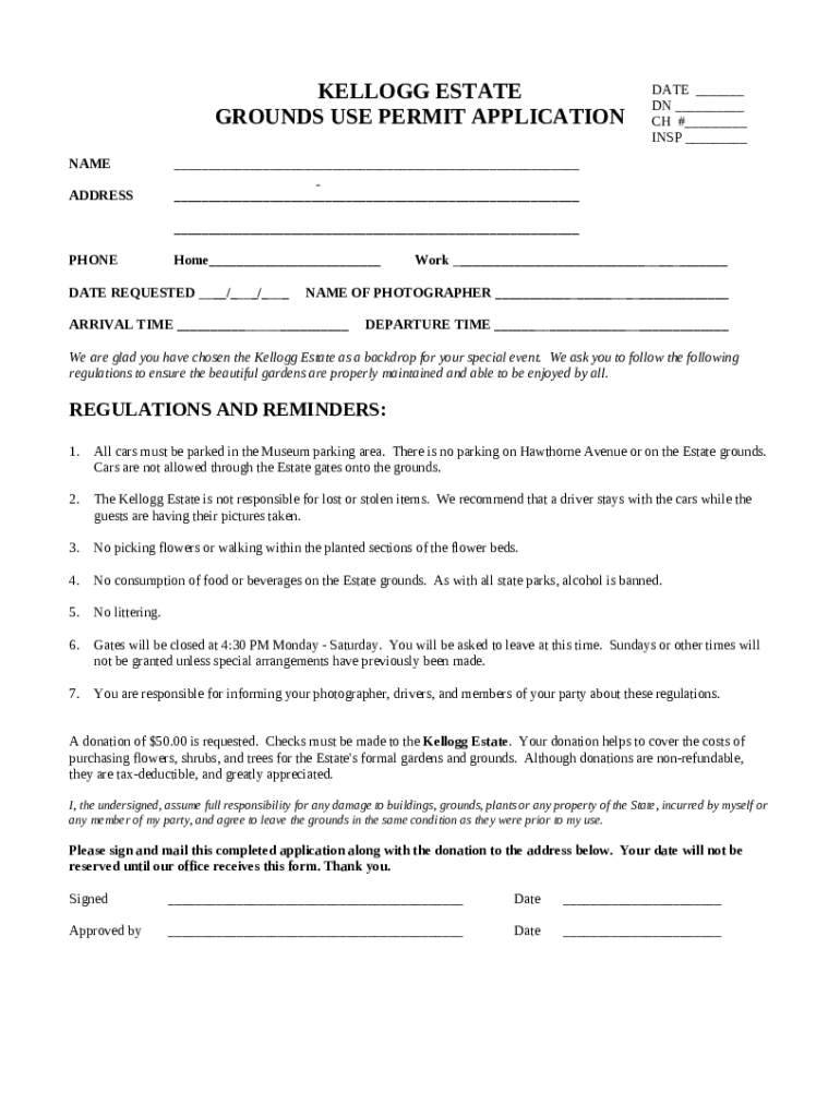 FILM, VIDEO, & PHOTOGRAPHY PERMIT APPLICATION Doc Template | pdfFiller