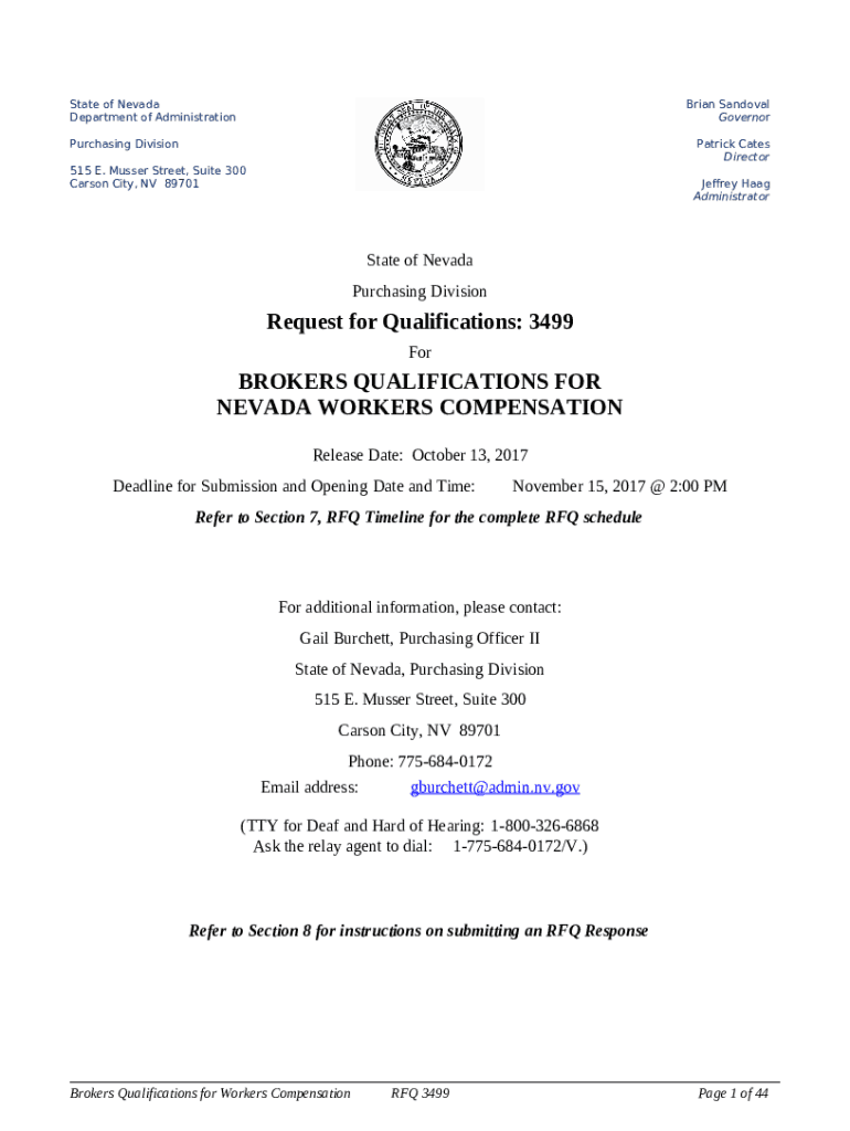 project costs - Purchasing Division - State of Nevada Doc Template | pdfFiller