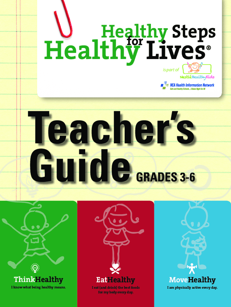 Fillable Online Healthy Steps for Healthy Lives Grades K - 3 Fax Email ...