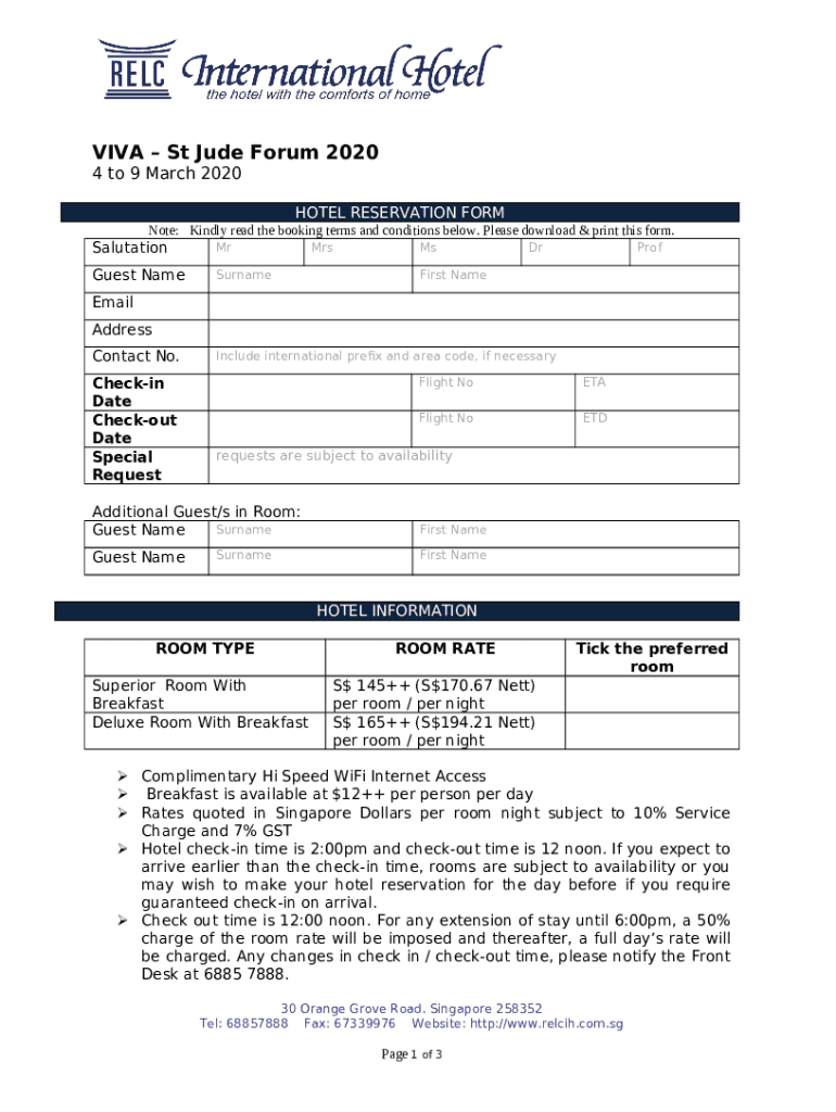 Annual Conference St Jude-VIVA Forum in Paediatric Oncology Doc Template | pdfFiller