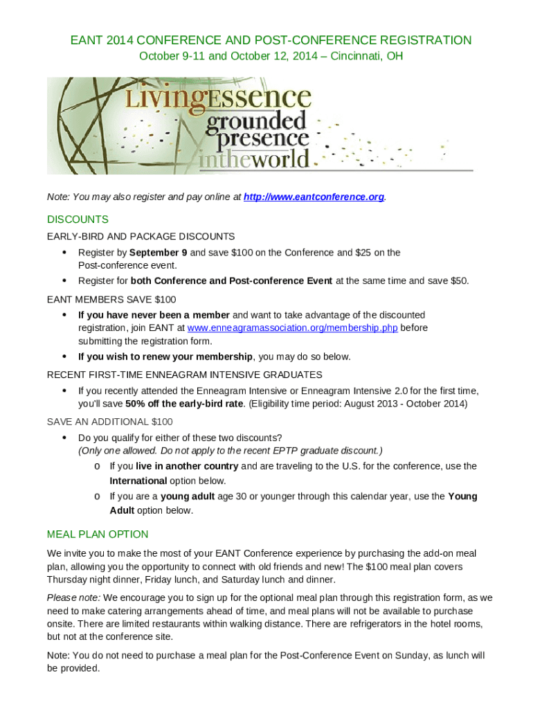 LAST CHANCE: Register TODAY to Receive EARLY BIRD ... Doc Template ...