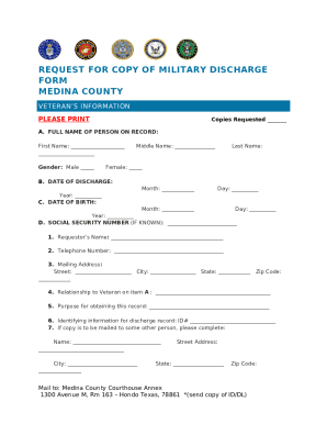 Application for Certified Copy of a Military Discharge DD ... Doc ...