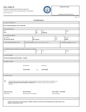 Fillable Online seec ct New Canaan Republican Town Committee Fax Email ...