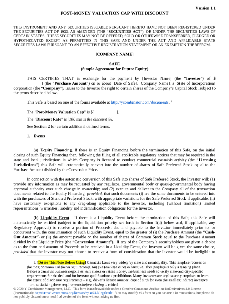 download safe agreement - Big Idea Center Doc Template | pdfFiller