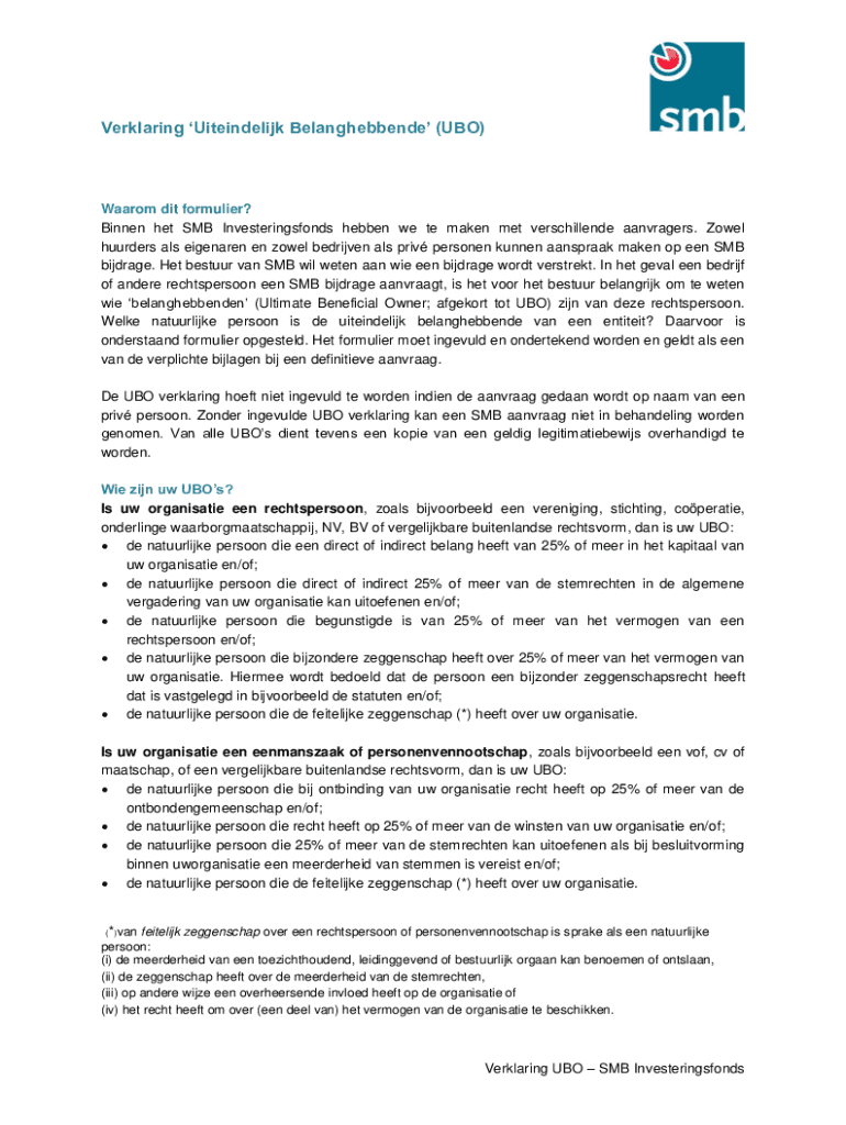 Invulbaar Online UBO's inschrijven, wijzigen en uitschrijven - UBO ...
