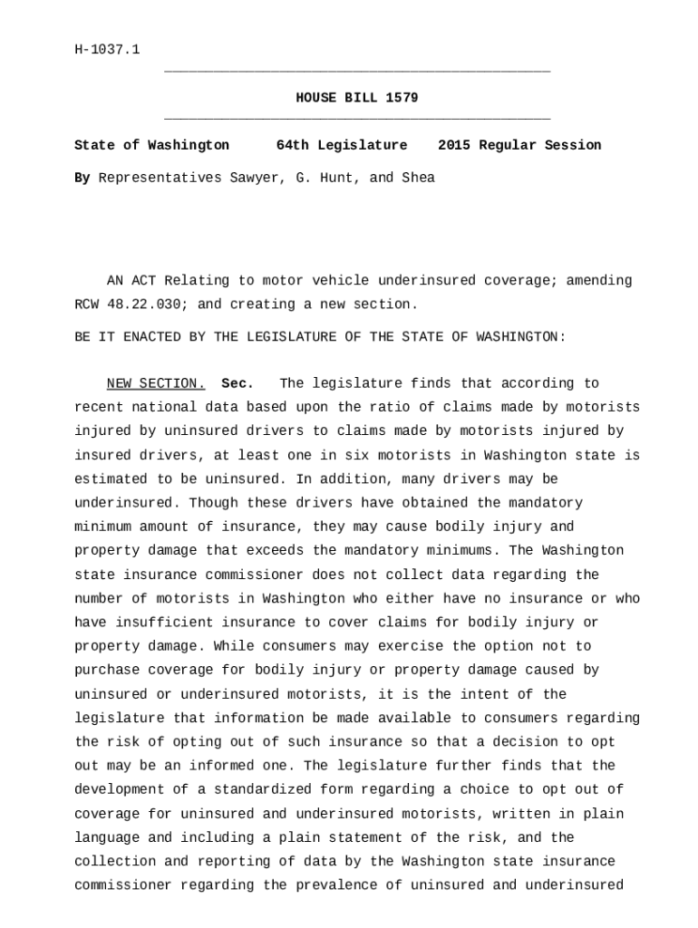 RCW 48.22.040: Underinsured motor vehicle coverage ... - apps leg wa ...