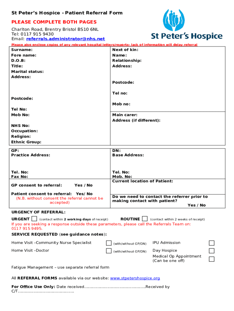 general-referral-.doc Doc Template | pdfFiller