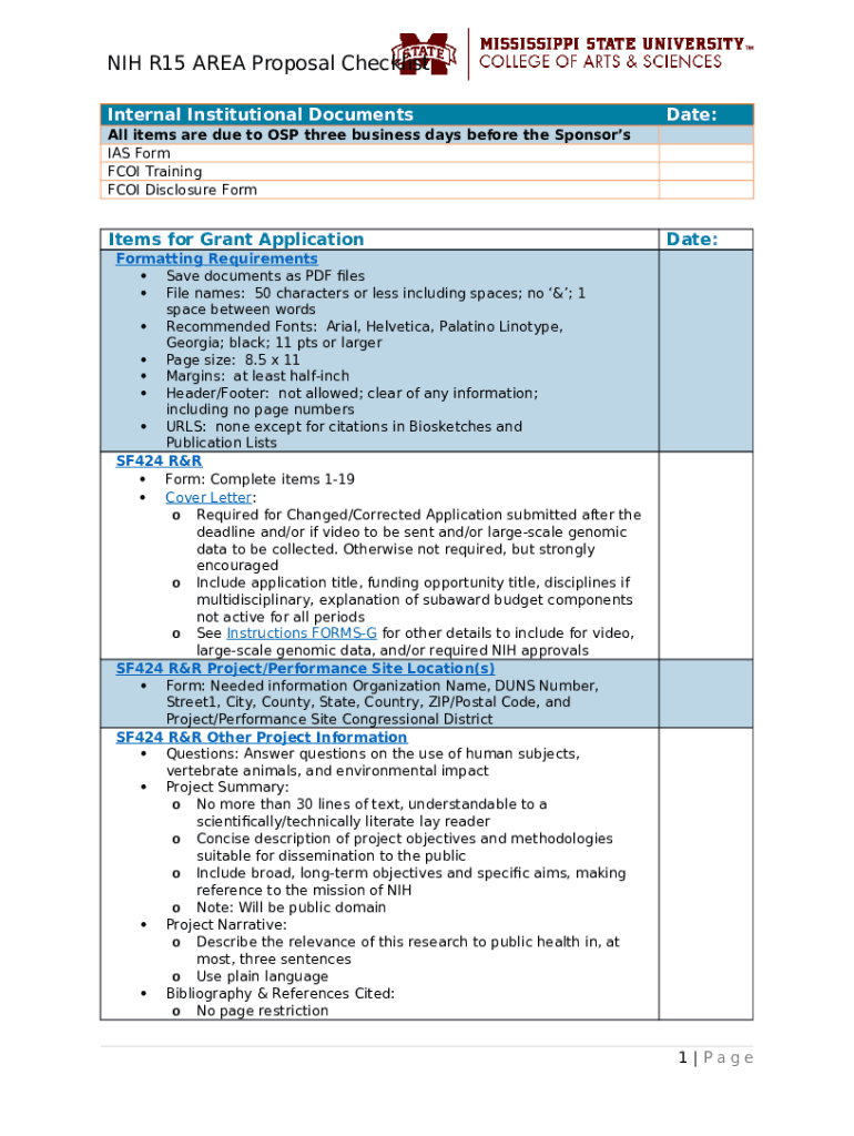 Proposal Submission Requirements - Office of Research Doc Template ...