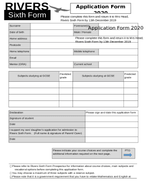 Rivers-Sixth--application-2020- ... Doc Template | pdfFiller