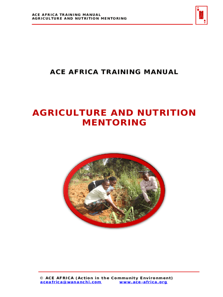applied basic agri-nutrition resource manual for trainers Doc Template ...