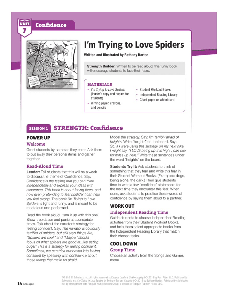 Fillable Online I'm Trying to Love Spiders Fax Email Print - pdfFiller
