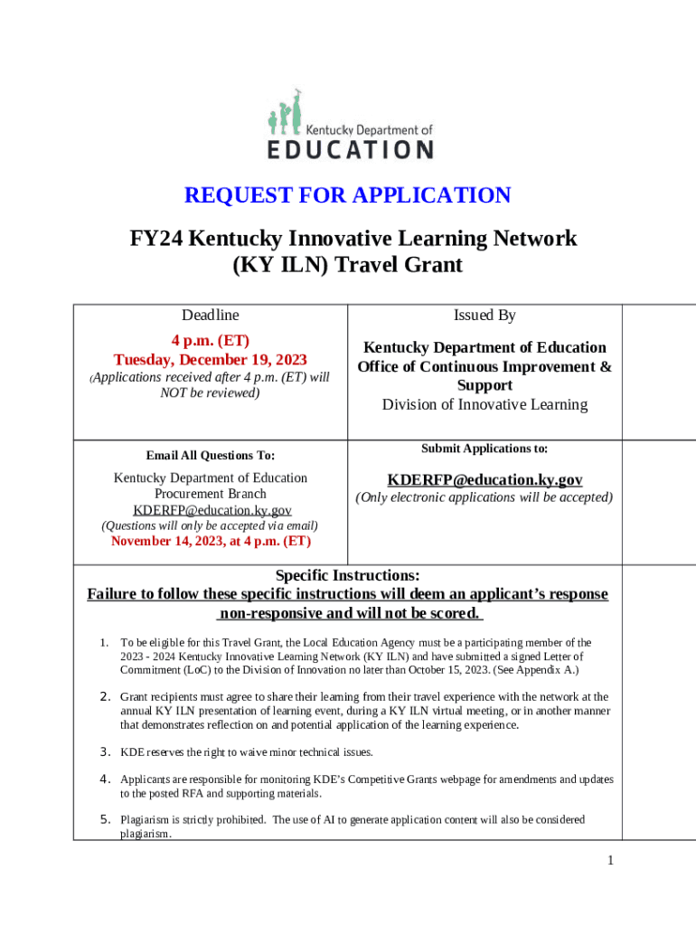 Innovative Learning Network - Kentucky Department of ... - education ky ...